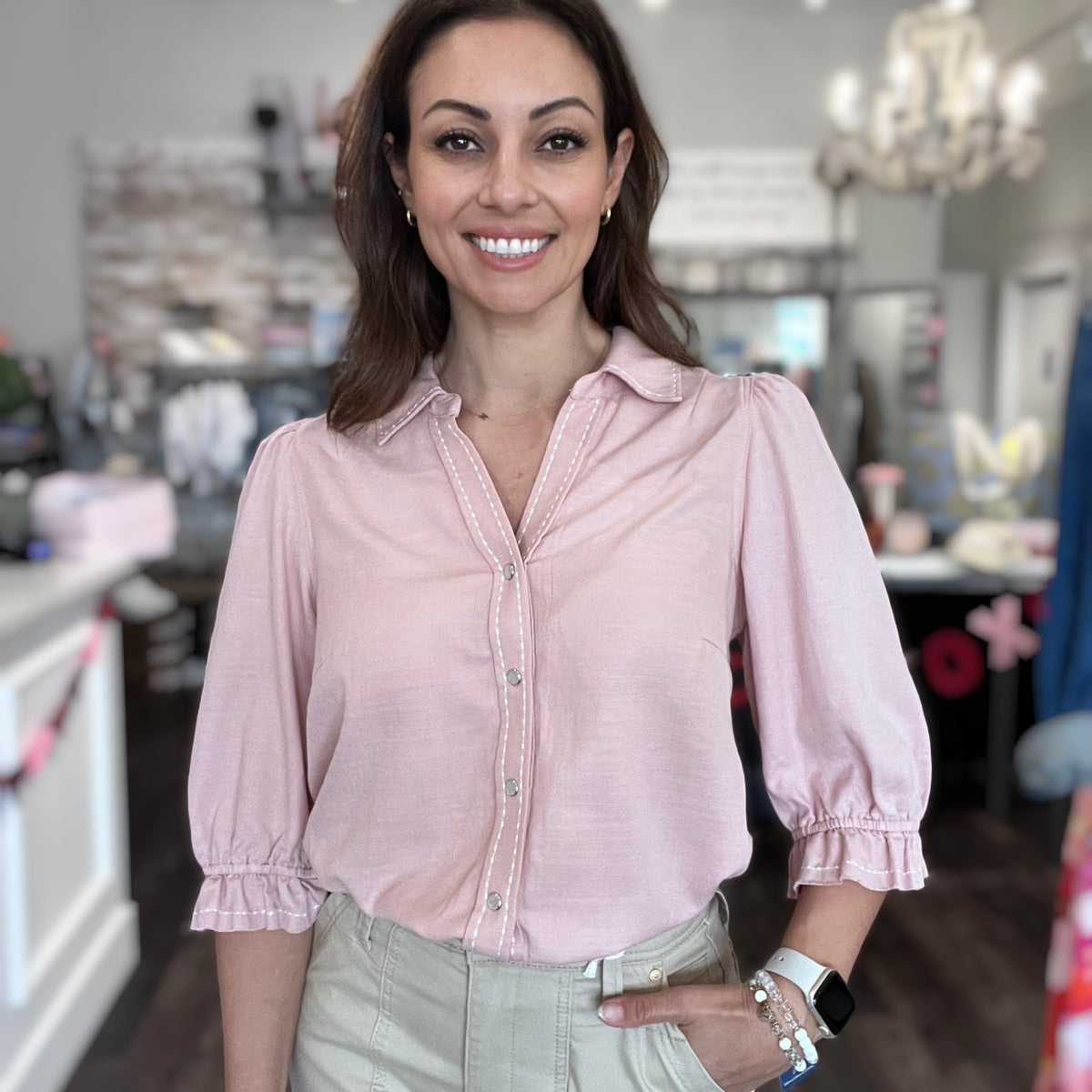 Western Back Yoke Button Down Shirt – Mainstream Boutique - Saint Johns ...